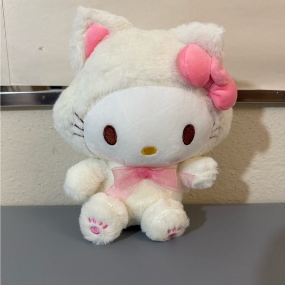 Sanrio | Toys | Hello Kittys Signature Pink Bow Ribbon Plush Toy ...